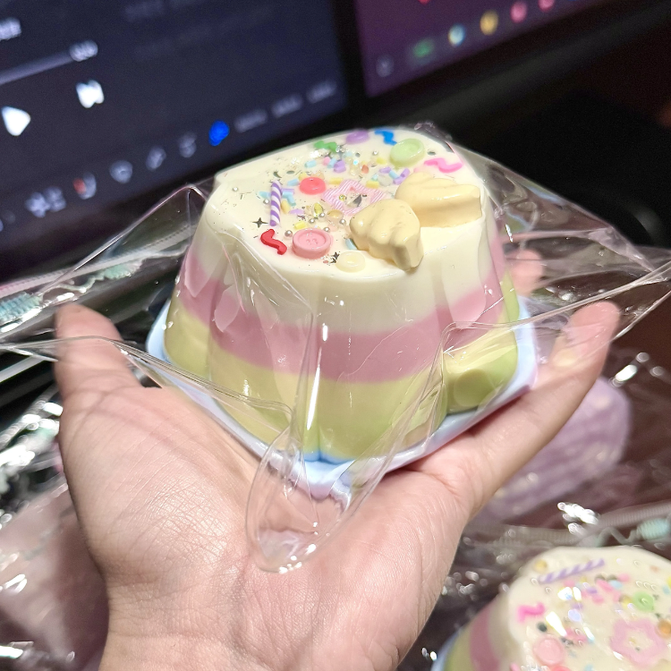 Rainbow Pudding Taba Squishy Toys – Wholesalesend