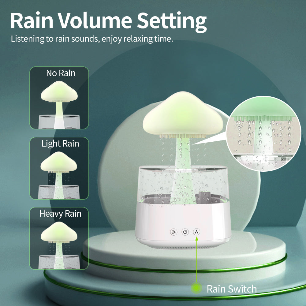 Mushroom Rain Air Humidifier Electric Aroma Diffuser – Wholesalesend
